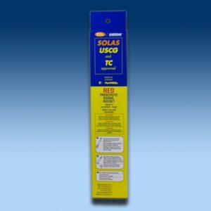 Item #800 Red Parachute Signal Rocket, SOLAS - Orion Safety Products