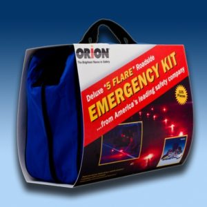 Item #8902-5, Deluxe 5 Flare Roadside Emergency Kit - Orion Safety Products