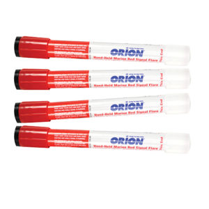 Item #865, Locator Marine Handheld Red Flare, 4-Pk - Orion Safety