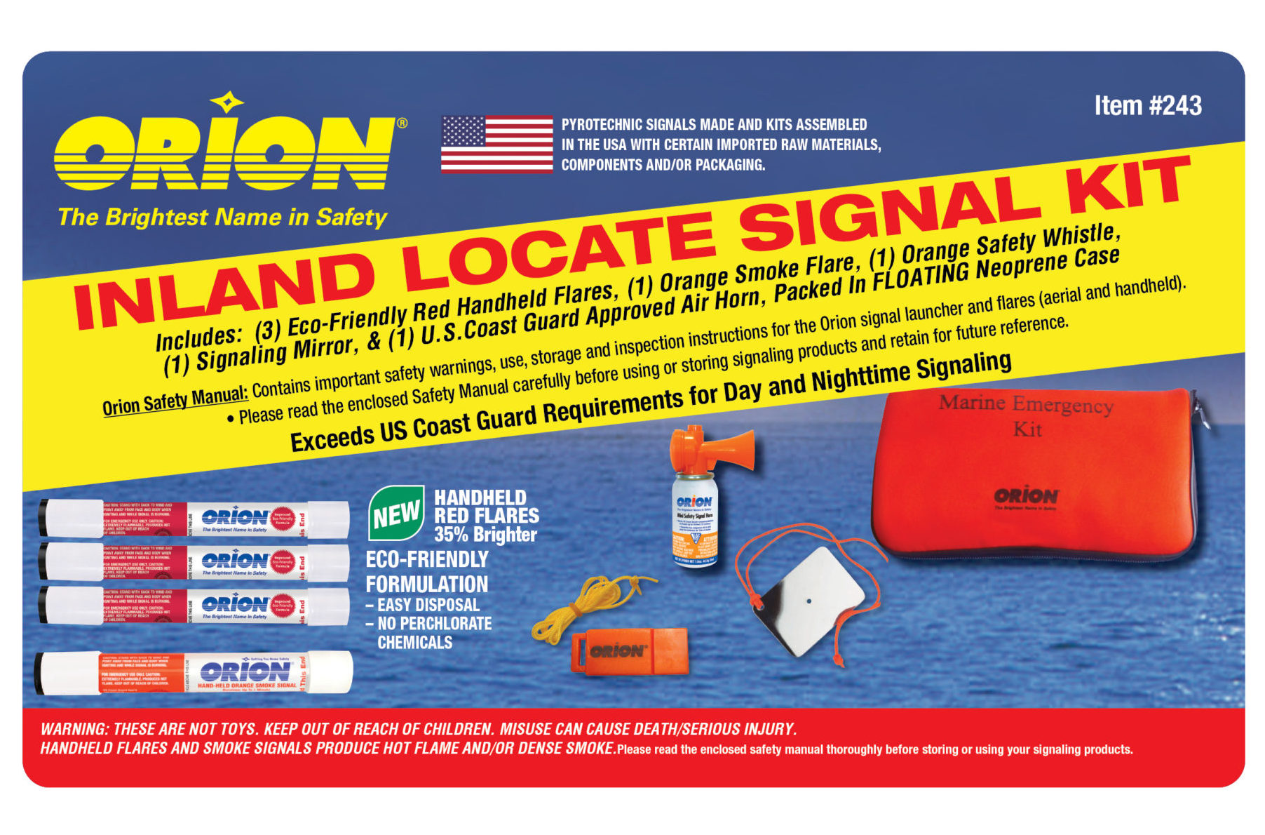 Item #243 Inland Locate Kit w/Accessories & Air Horn - Orion Safety ...
